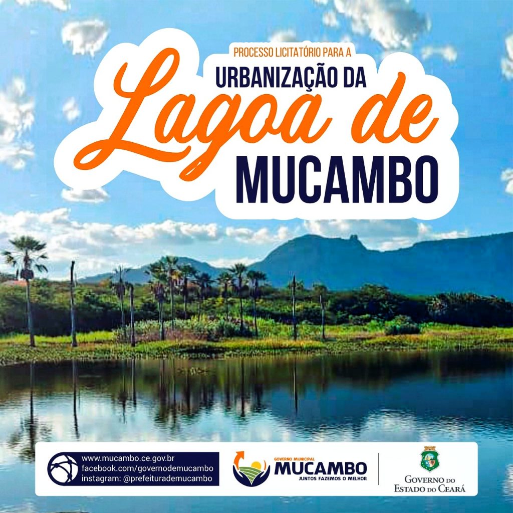 OBRAS DE URBANIZAÇÃO DA LAGOA DE MUCAMBO. - Prefeitura de Mucambo